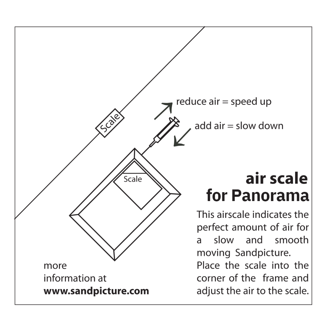 Air Scale- Air Guide for KB Collection Moving Sand Art **FREE SHIPPING