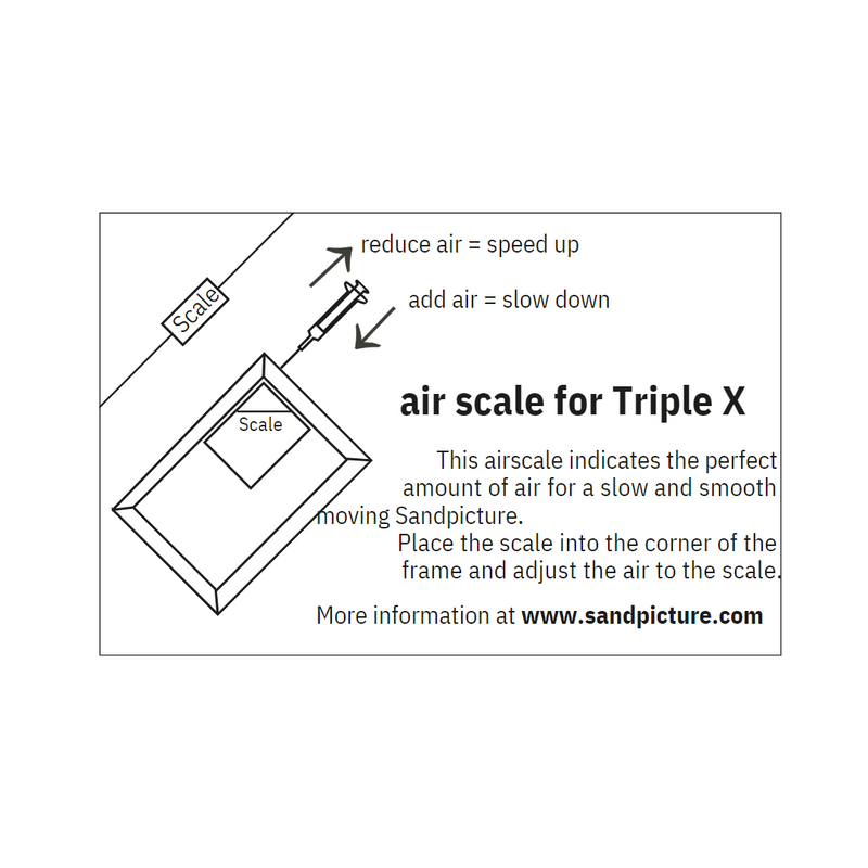 Air Scale- Air Guide for KB Collection Moving Sand Art **FREE SHIPPING
